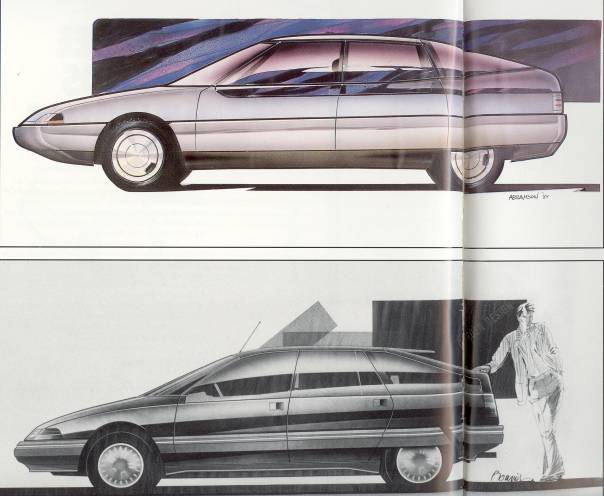 La conception de la citroën XM